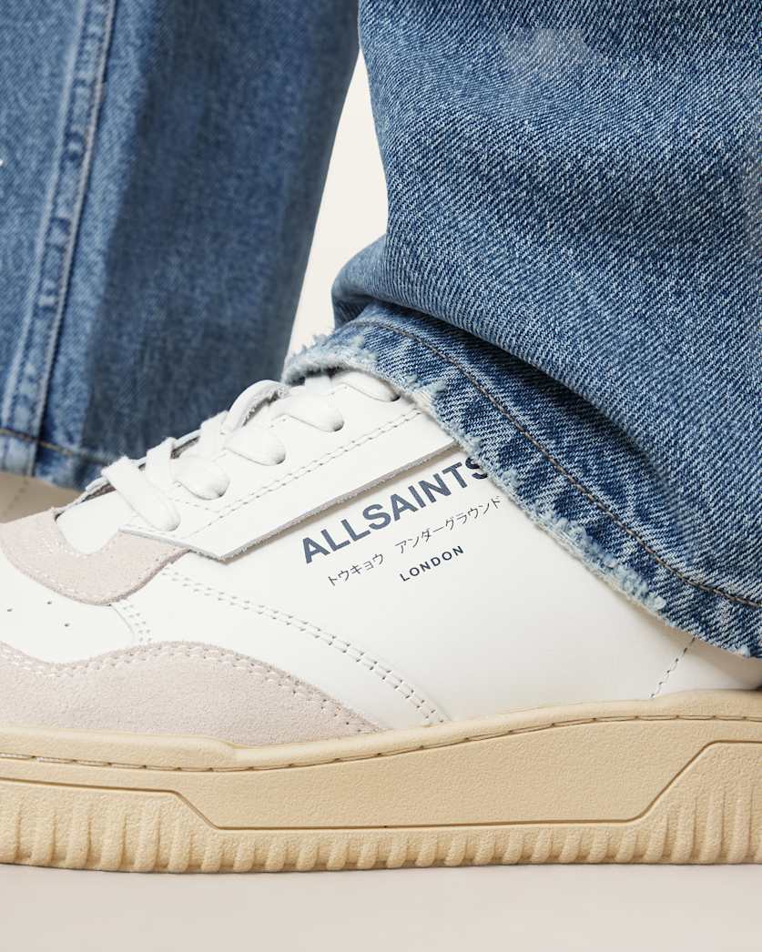Regan Low Top Sneakers White/Blue | ALLSAINTS US